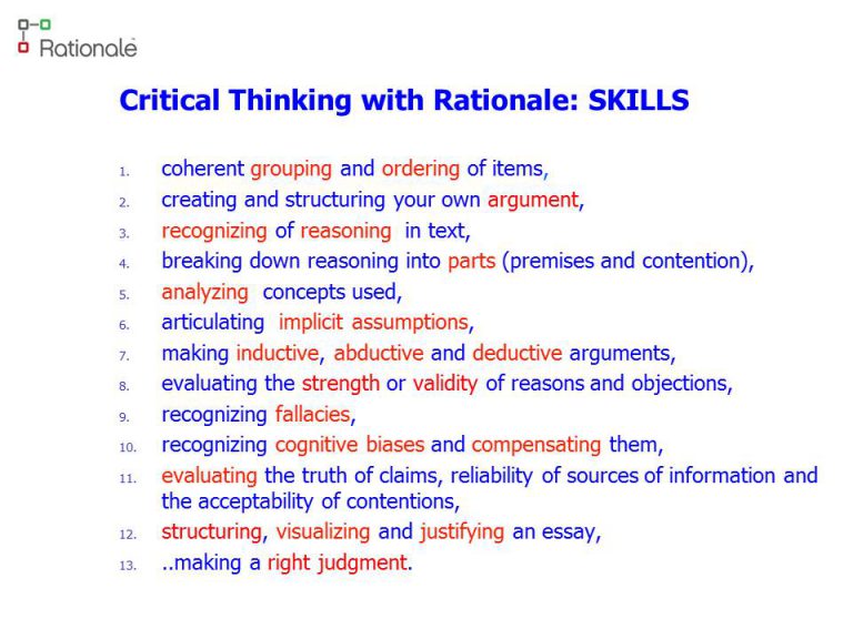 Critical Thinking - Reasoninglab